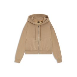 BOSS Zip-Up Hoodie female Brown size XS