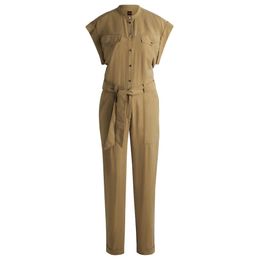 BOSS Jumpsuit Damen Gr&ouml;&szlig;e L dunkelbeige