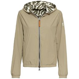 Camel Active Wendejacke mit Allover-Print und unifarbener Seite Damen Gr&ouml;&szlig;e M hellgr&uuml;n