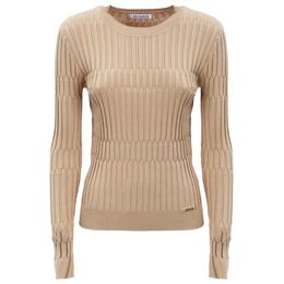 Influencer Pullover Damen Gr&ouml;&szlig;e L beige
