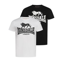 Lonsdale Shirt 'KELSO' male Black, White size XL