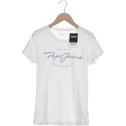 Pepe Jeans T-Shirt Damen Größe M Second Hand weiß