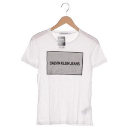 Calvin Klein Jeans T-Shirt Damen Gr&ouml;&szlig;e S Second Hand wei&szlig;