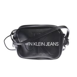 Calvin Klein Schultertasche / Umh&auml;ngetasche Damen Gr&ouml;&szlig;e One Size Second Hand schwarz
