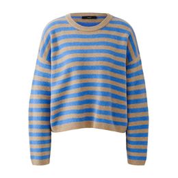 Oui Pullover Damen Gr&ouml;&szlig;e XS camel / blau