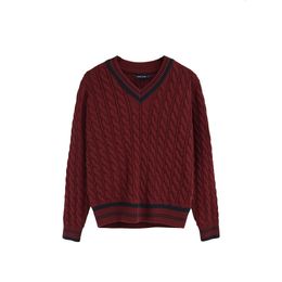 Polo Club Pullover Herren Größe XXXL bordeaux / schwarz