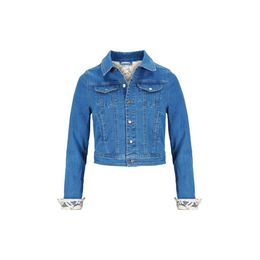 ANNIS WIESBADEN EST. 2021 Janker 'Premium Brautjacke (made in Europe) Jeansjacke mit Spitze & Bestickung' Damen Gr&ouml;&szlig;e 46 blue denim