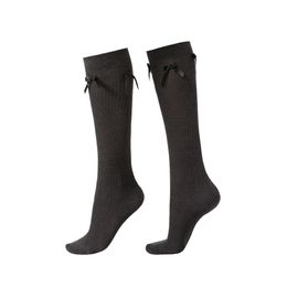 CALZEDONIA Kniestr&uuml;mpfe Damen Gr&ouml;&szlig;e 36/41 dunkelgrau