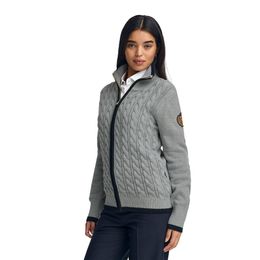 Polo Club Knit Cardigan female Grey size XXL