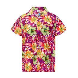 King Kameha Shirt 'Tropical Hibiscus' Herren Größe XXL lila