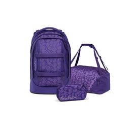 Satch Backpack 'Pack Schulrucksack Set 3tlg.' boy Purple size One Size