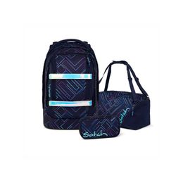 Satch Rucksack 'Pack Schulrucksack Set 3tlg.' Jungen Größe One Size blau / lila