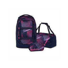 Satch Rucksack 'Pack Schulrucksack Set 3tlg.' Jungen Größe One Size dunkelpink
