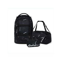 Satch Rucksack 'Pack Schulrucksack Set 3tlg.' Jungen Größe One Size schwarzmeliert