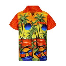 King Kameha Shirt 'Sunglasses' male Orange size M