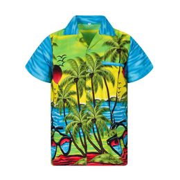 King Kameha Shirt 'Sunglasses' male Blue size XS