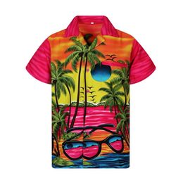 King Kameha Shirt 'Sunglasses' male Pink size M