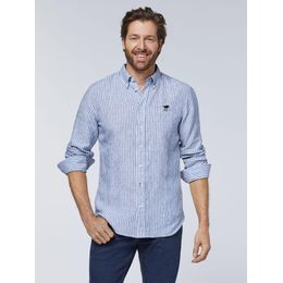 POLO SYLT Hemd Herren Gr&ouml;&szlig;e XXL blau / navy / wei&szlig;