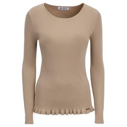 Influencer Pullover Damen Größe S beige