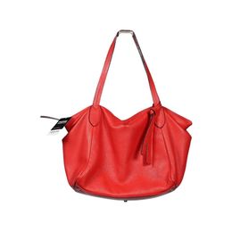 Abro Handtasche gross Leder Damen Größe One Size Second Hand rot