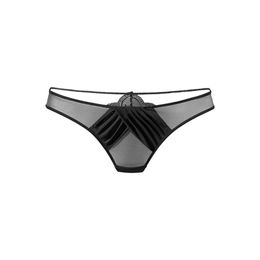 Petite Fleur Gold Thong female Black size 40/42