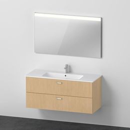 Duravit ME by Starck Waschtisch mit XBase Schrank, mit Spiegel, XB0073030300000,