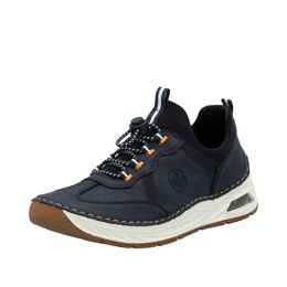 Rieker Slipper '44551' Damen Gr&ouml;&szlig;e 39 marine / schwarz / wei&szlig;