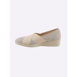 WITT Damen Slipper aus Textil, vanille, Gr&ouml;&szlig;e 38
