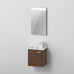 Duravit ME by Starck Waschtisch mit XBase Schrank, mit Spiegel, XB0065L21210000,