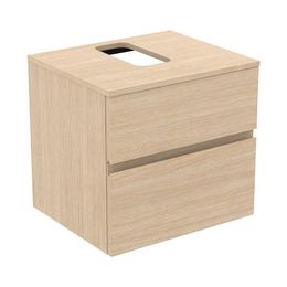 Ideal Standard Finesse Schrank mit Konsolenplatte B: 60,2 H: 55,8 T: 50,5 cm, 2 Ausz&uuml;ge, E3496US,
