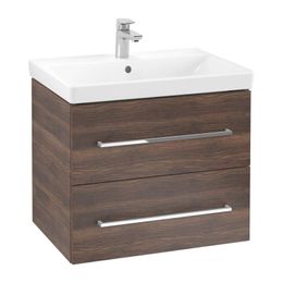 Villeroy & Boch Villeroy & Boch Avento Schrank mit Waschtisch, 2 Auszüge, 41586501+A89000VH,