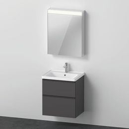 Duravit D-Neo Schrank mit Waschtisch, mit Spiegelschrank, DE0145R49490000,