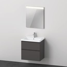 Duravit D-Neo Schrank mit Waschtisch, mit Spiegel, DE011204949,