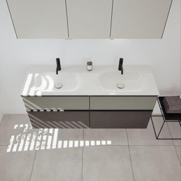 Burgbad Fiumo 2.0 Schrank mit Doppelwaschtisch, 4 Ausz&uuml;ge, SGGR142F6925FOT62C0001G0200,
