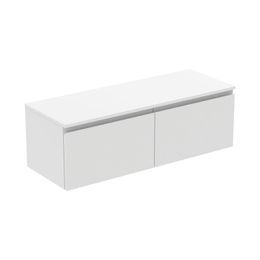 Ideal Standard Finesse Schrank mit Konsolenplatte B: 120,2 H: 38,8 T: 44 cm, 2 Ausz&uuml;ge, E3425Y1,