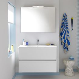 Burgbad Rocio Schrank mit Waschtisch, mit Spiegel, SGYP100F6223,