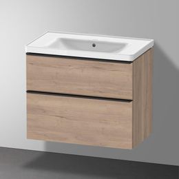 Duravit D-Neo Schrank mit Waschtisch, 1 Auszug, 2367800060+DE42550BD550000,