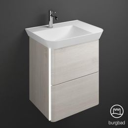 Burgbad Iveo Schrank mit Waschtisch, 2 Ausz&uuml;ge, SFFU065LF2835C0001,