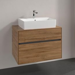 Villeroy & Boch Villeroy & Boch Collaro Schrank mit Konsolenplatte, 2 Ausz&uuml;ge, C10800MS,