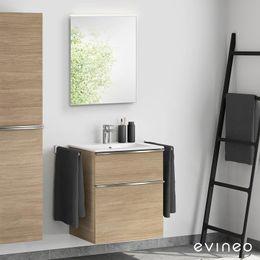 Duravit ME by Starck Schrank mit Waschtisch, mit Spiegel, 2336633200+BE0265OA+BEA009MI,