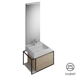 Burgbad Junit Schrank mit Waschtisch, mit Spiegel, SFLF076LF3150C0001G0175,