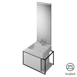 Burgbad Junit Schrank mit Waschtisch, mit Spiegel, SFLF076RF3148C0001G0175,