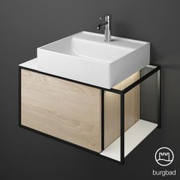 Burgbad Junit Schrank mit Waschtisch, 1 Auszug, SFKQ076RF3150C0001G0175,