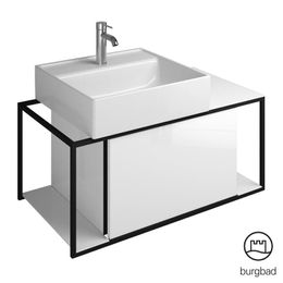 Burgbad Junit Schrank mit Waschtisch, 1 Auszug, SFKE090LF3148C0001G0175,