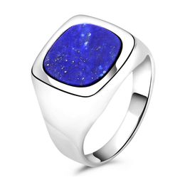 Tony Fein Ring 'Lapislazuli' Herren Größe 60 bunt