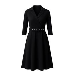 WOMAN VISION Kleid Damen Größe 42 schwarz Winterkleid