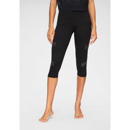 active by Lascana LASCANA ACTIVE Damen Caprileggings, schwarz, Gr&ouml;&szlig;e 32/34