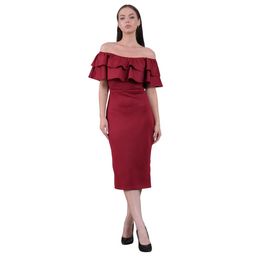 WOMAN VISION Kleid Damen Größe 36 karminrot
