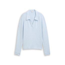 Tom Tailor Poloshirt Damen Größe L hellblau