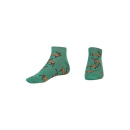 Abgestrumpft Socks 'Hirsch' female Green size 43-46
